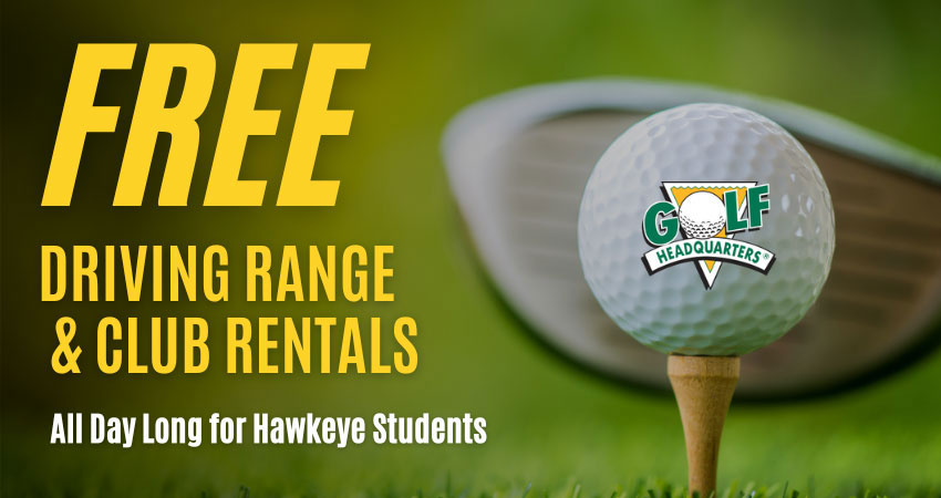 FREE Golf Driving Range and Club Rentals - Hawkeye Community College