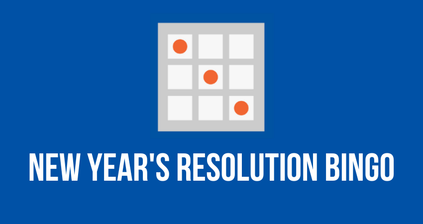 New Year's Resolution BINGO - Hawkeye Community College